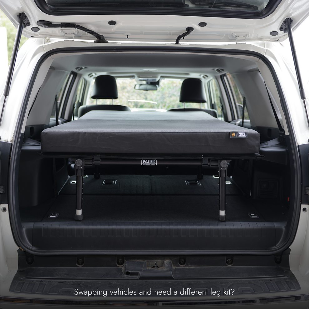 Car Camping Bed Leg Kit | Hideaway Platform Support – Pacific Adventure ...